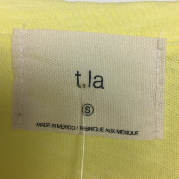 Anthropologie | Tops | Anthropologie Tla Pocket Tee Yellow Cotton Top ...